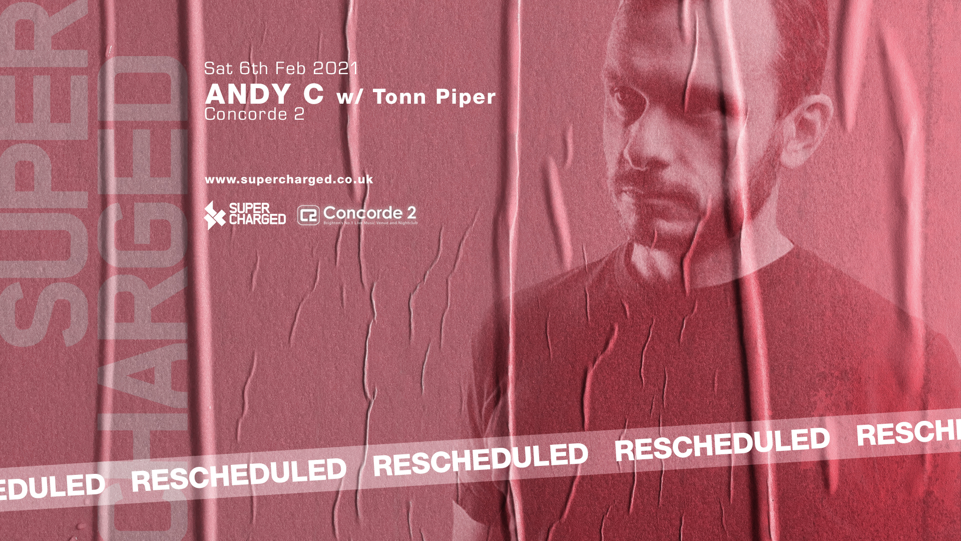 Andy C rescheduled date announced | SUPERCHARGED